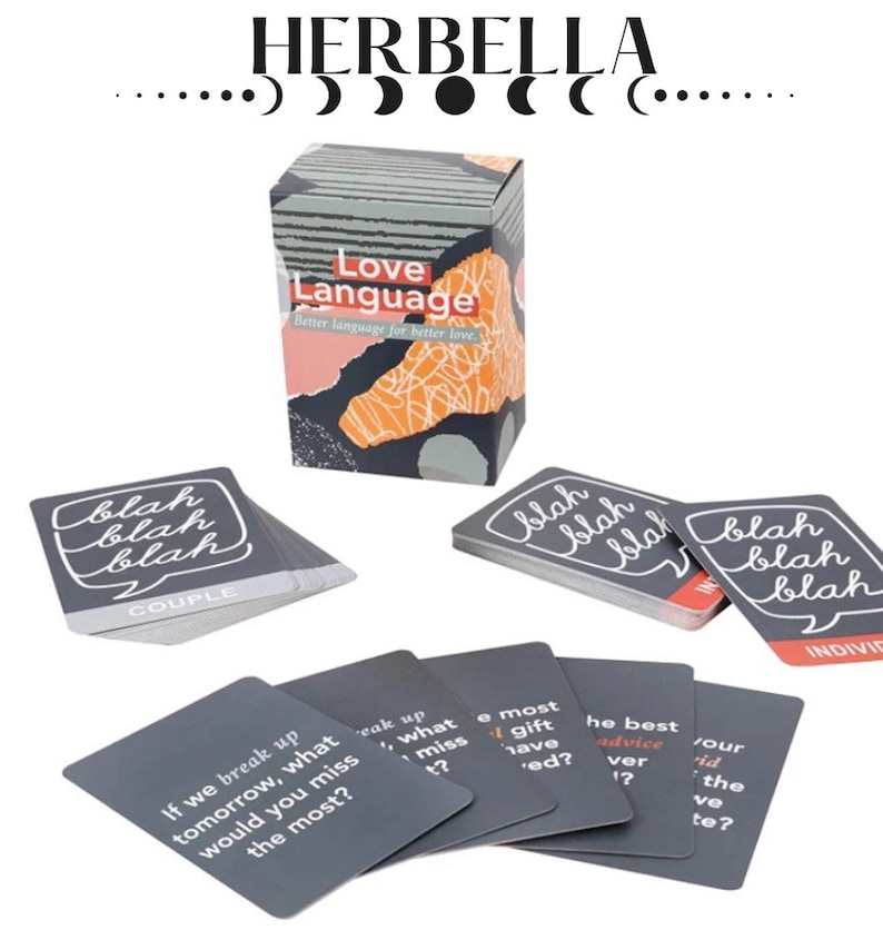 Love Language Cards Game Cards Adult Games Gift for Couples Valentines ...
