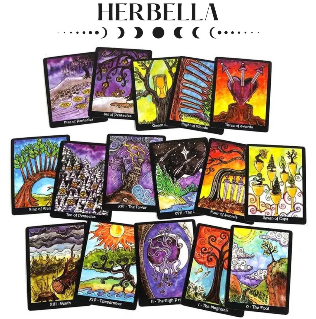 Tarot of Trees Tarot Cards Deck 78 Tarot Cards Mysterious Divination ...