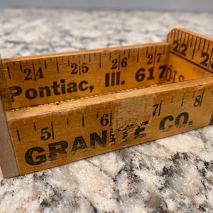 Handmade Yardstick Business Card Holder or Small Trinket Box - Etsy