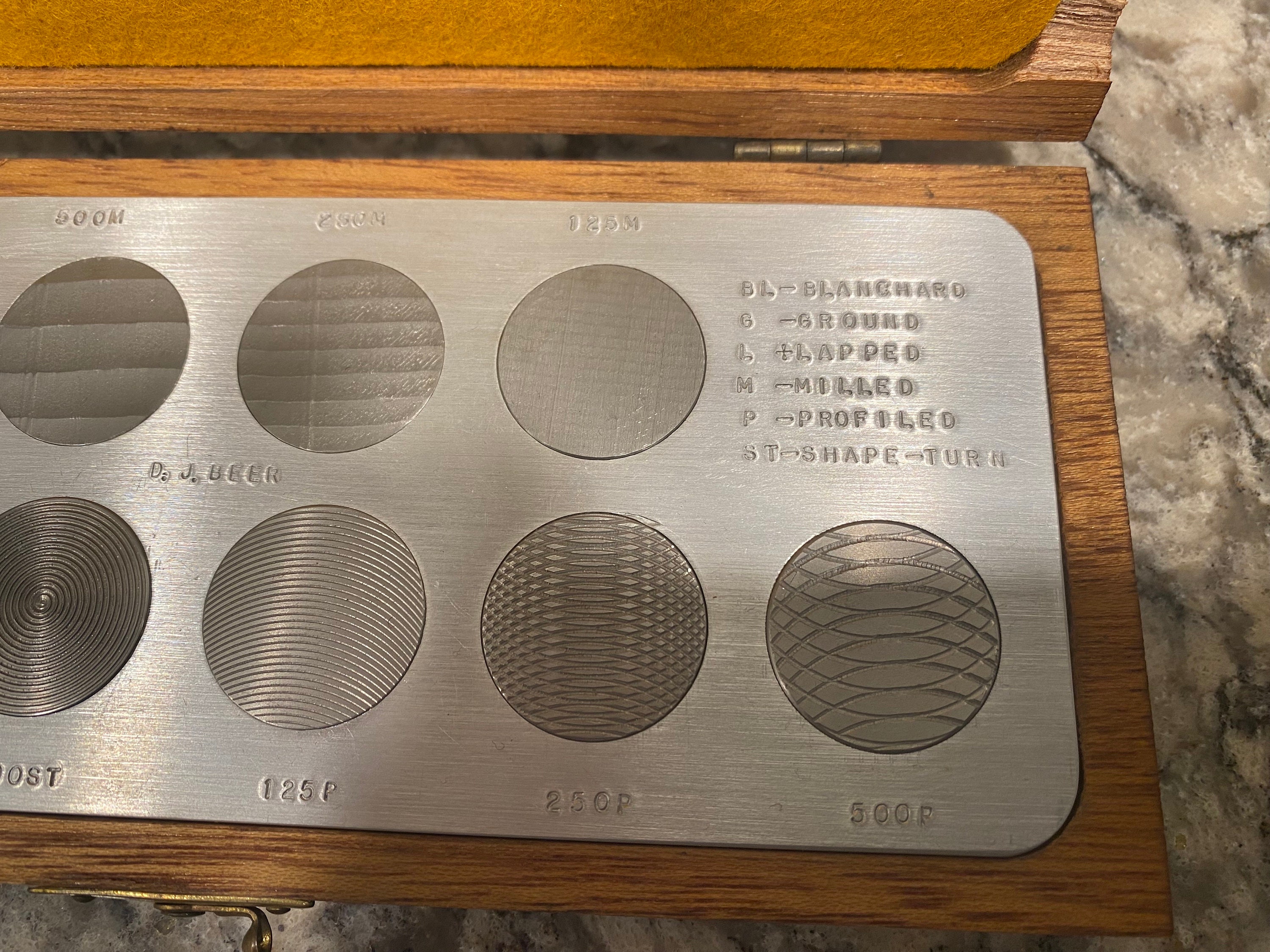Vintage Machinist Surface Finish Comparator. - Etsy