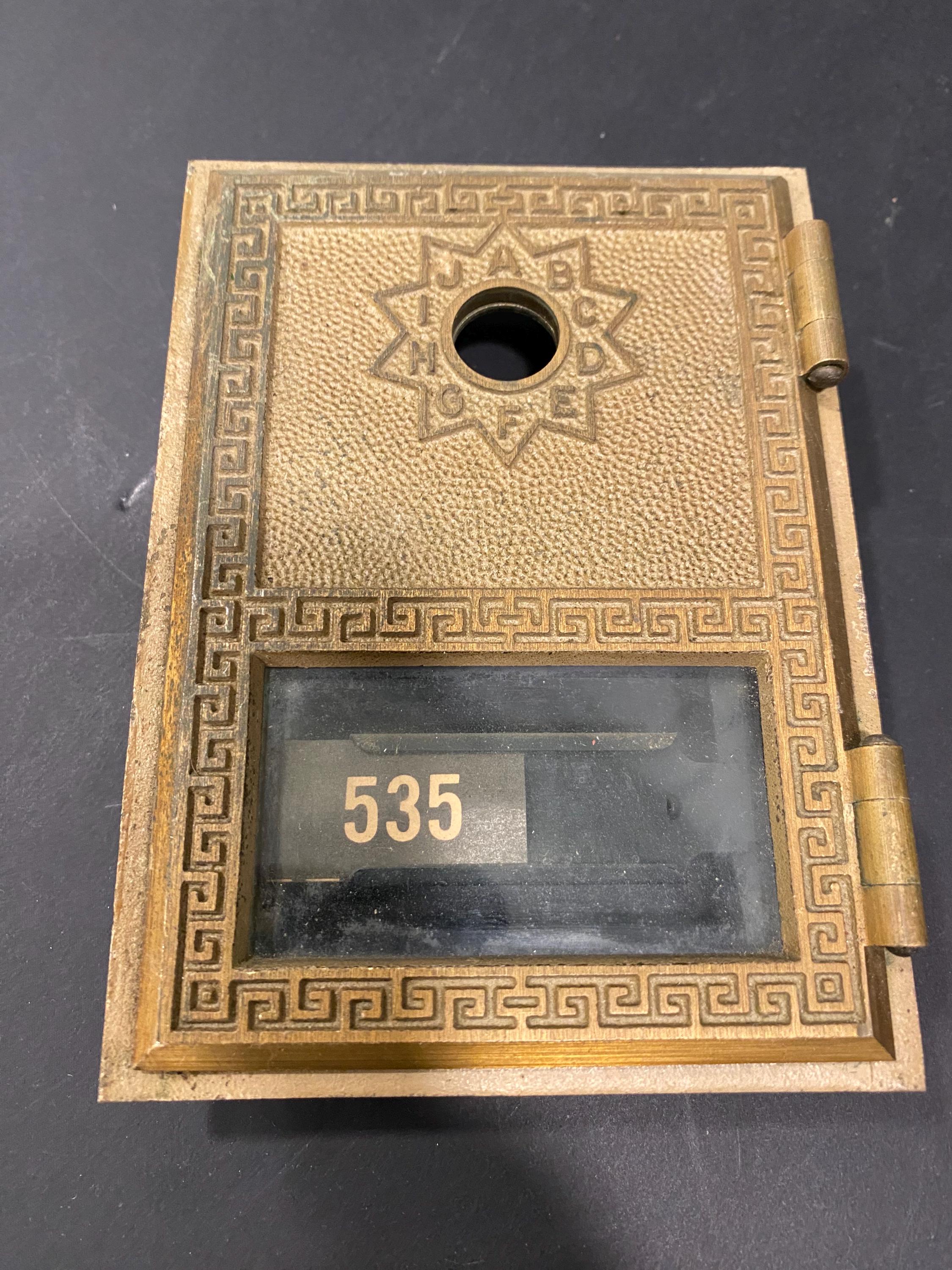 Vintage Post Office Box Doors and Frames | Industrial, Retro Storage ...