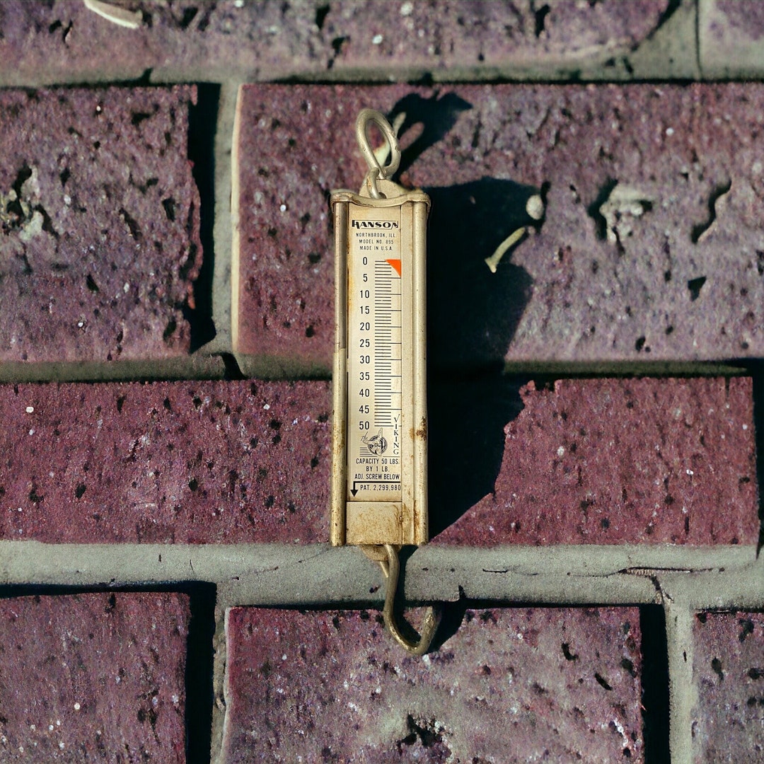 Vintage Hanson Hanging Scale Model 895 - Industrial Farm Decor, Weight ...