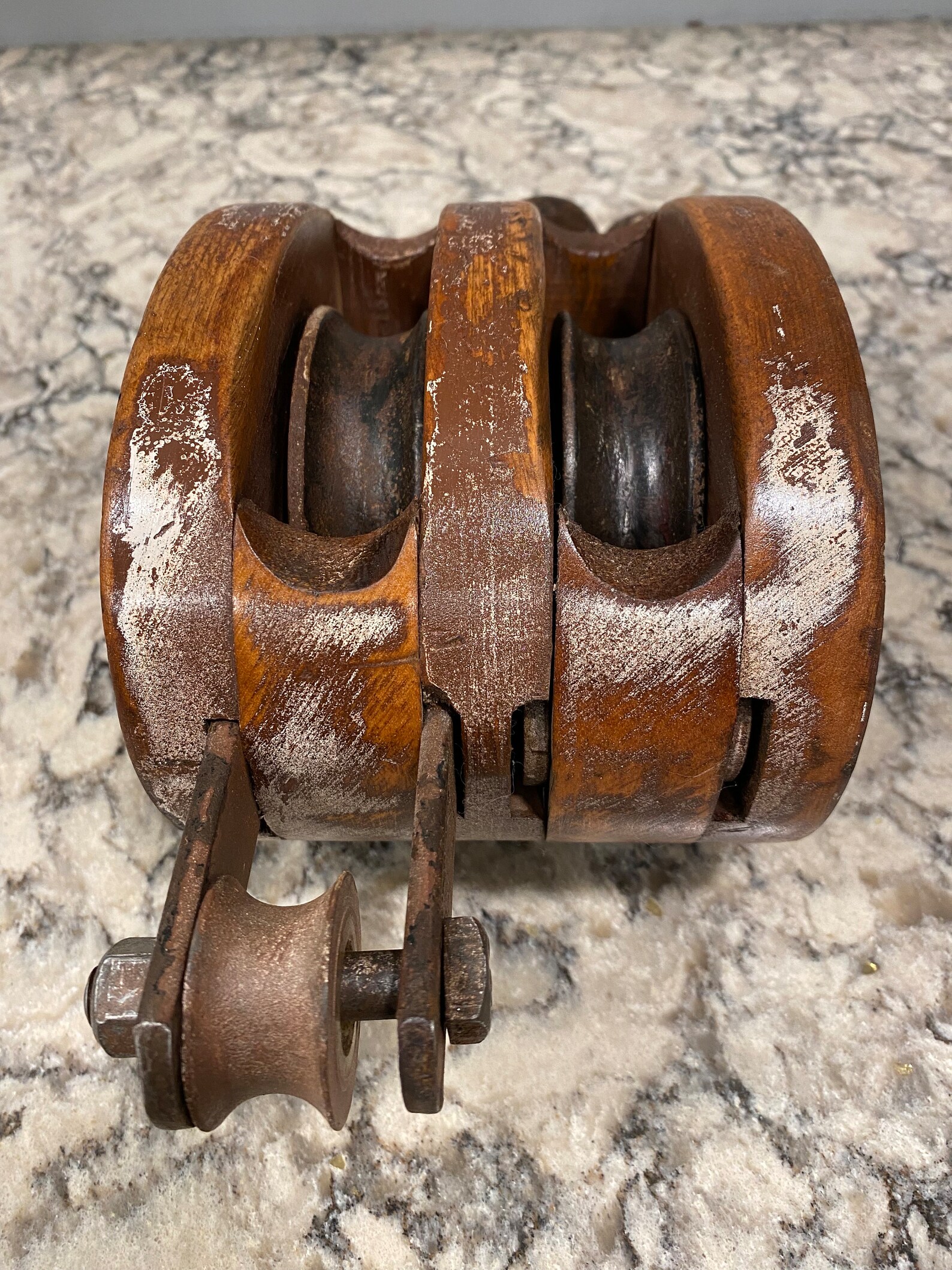 Vintage Double Drum Block and Tackle Boston & Lockport Block - Etsy