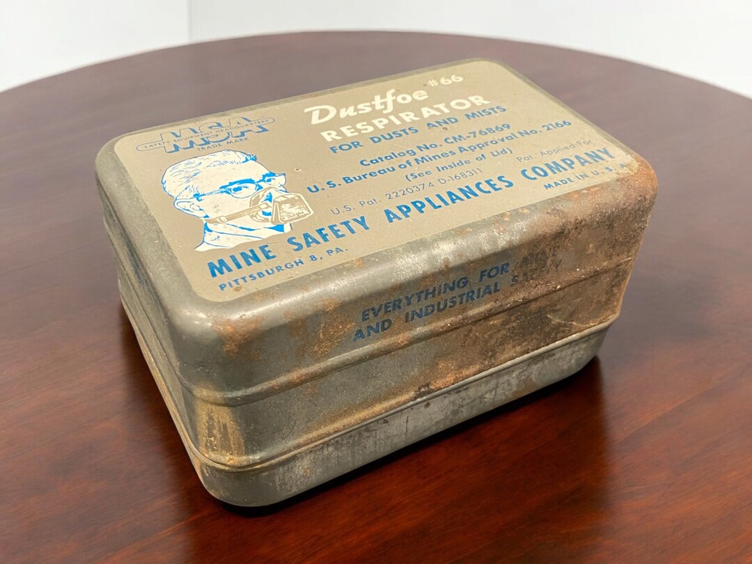 Vintage Dustfoe Respirator Tin and Filter Boxes - Etsy