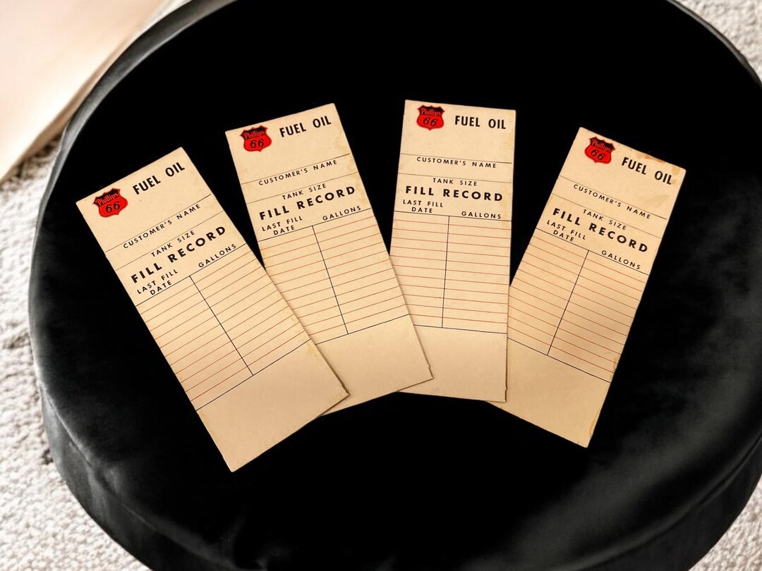 Vintage Phillips 66 Fuel Oil Record Stickers Lot of 4 Retro Gas Station ...