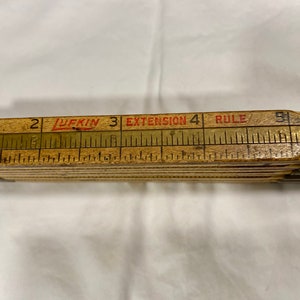 Vintage Lufkin No X46 Extension Ruler Red End - Etsy