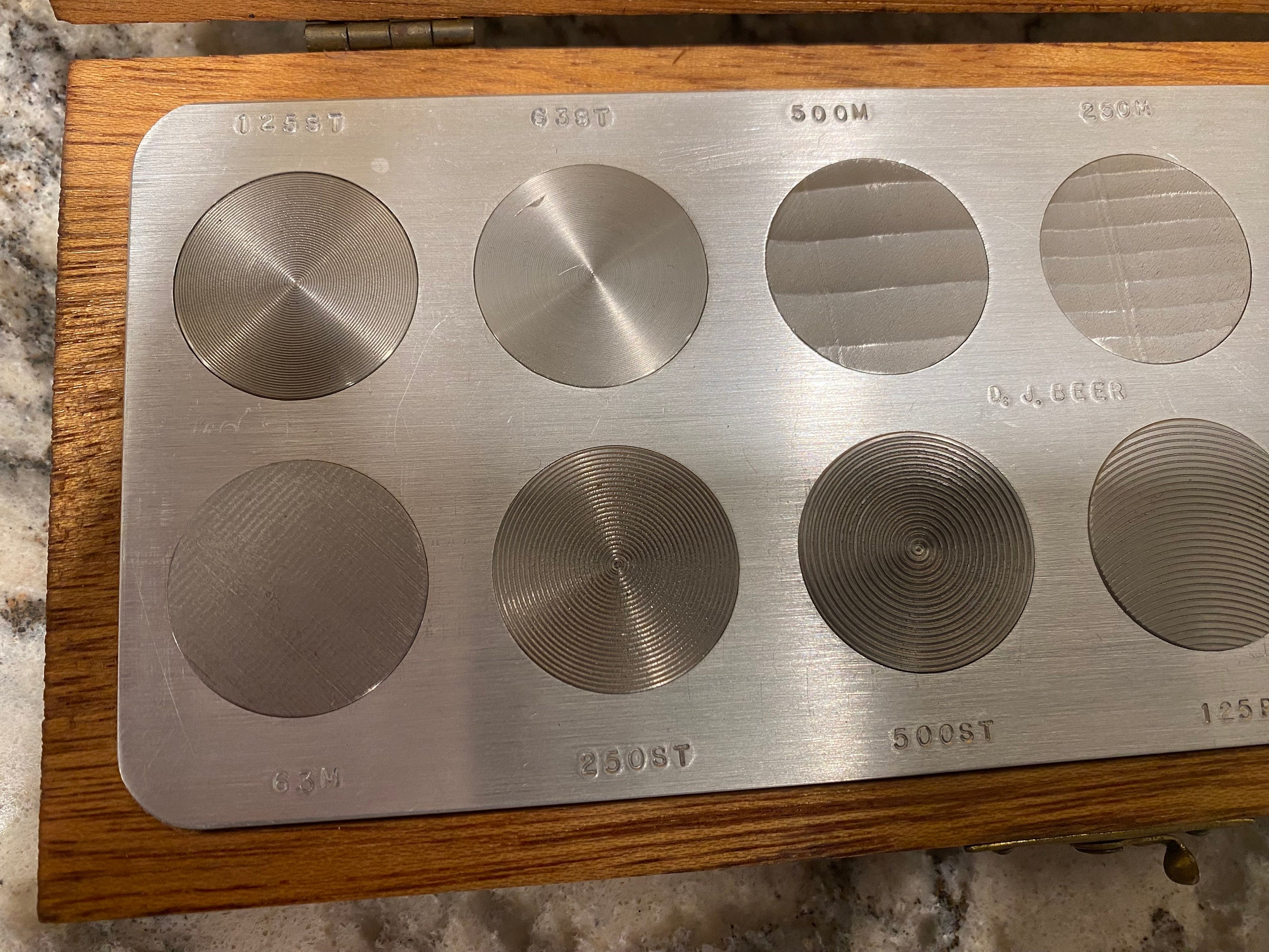 Vintage Machinist Surface Finish Comparator. - Etsy