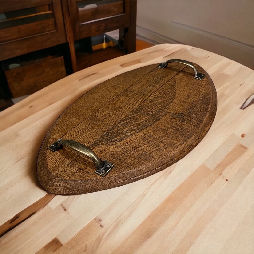 Whiskey Barrel Lid Charcuterie Board Small - Etsy