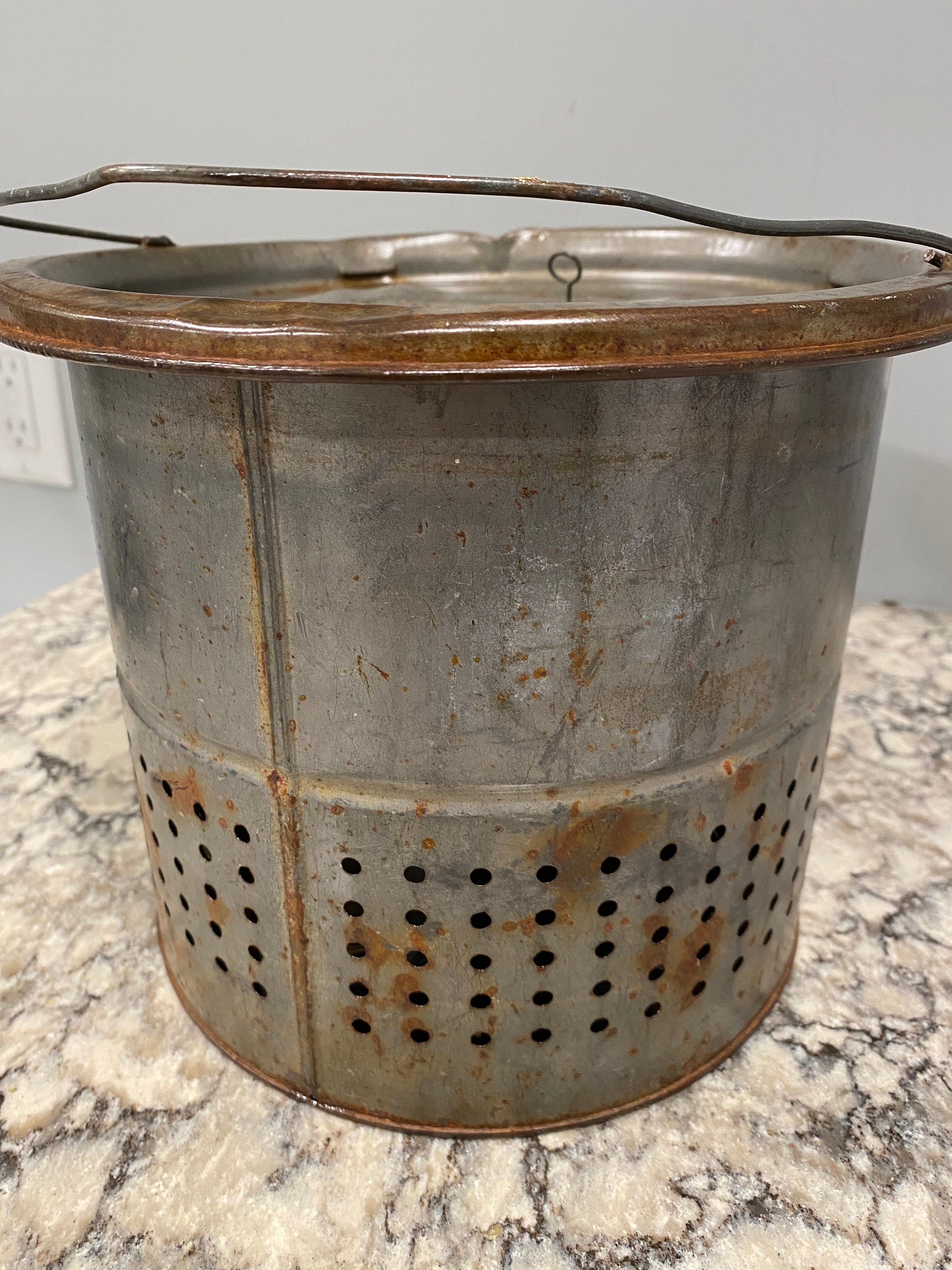 Patio or Deck Light Vintage Minnow Bucket - Etsy