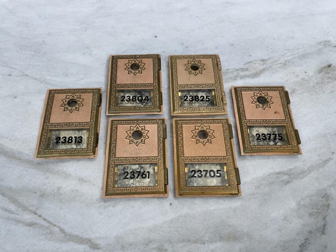 Vintage Post Office Box Doors - Etsy