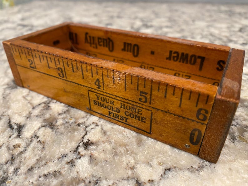 Handcrafted Trinket or Pencil Yardstick Box Various Sizes Handcrafted ...