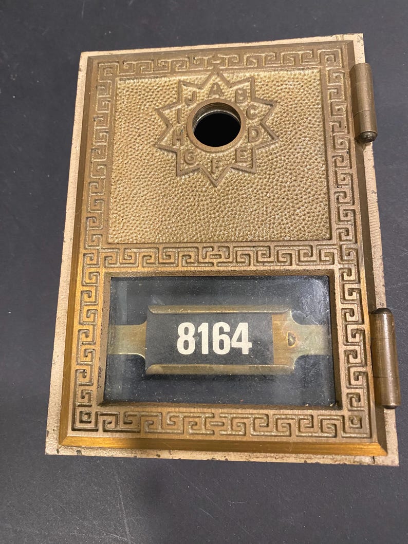 Vintage Post Office Box Doors and Frames | Industrial, Retro Storage ...