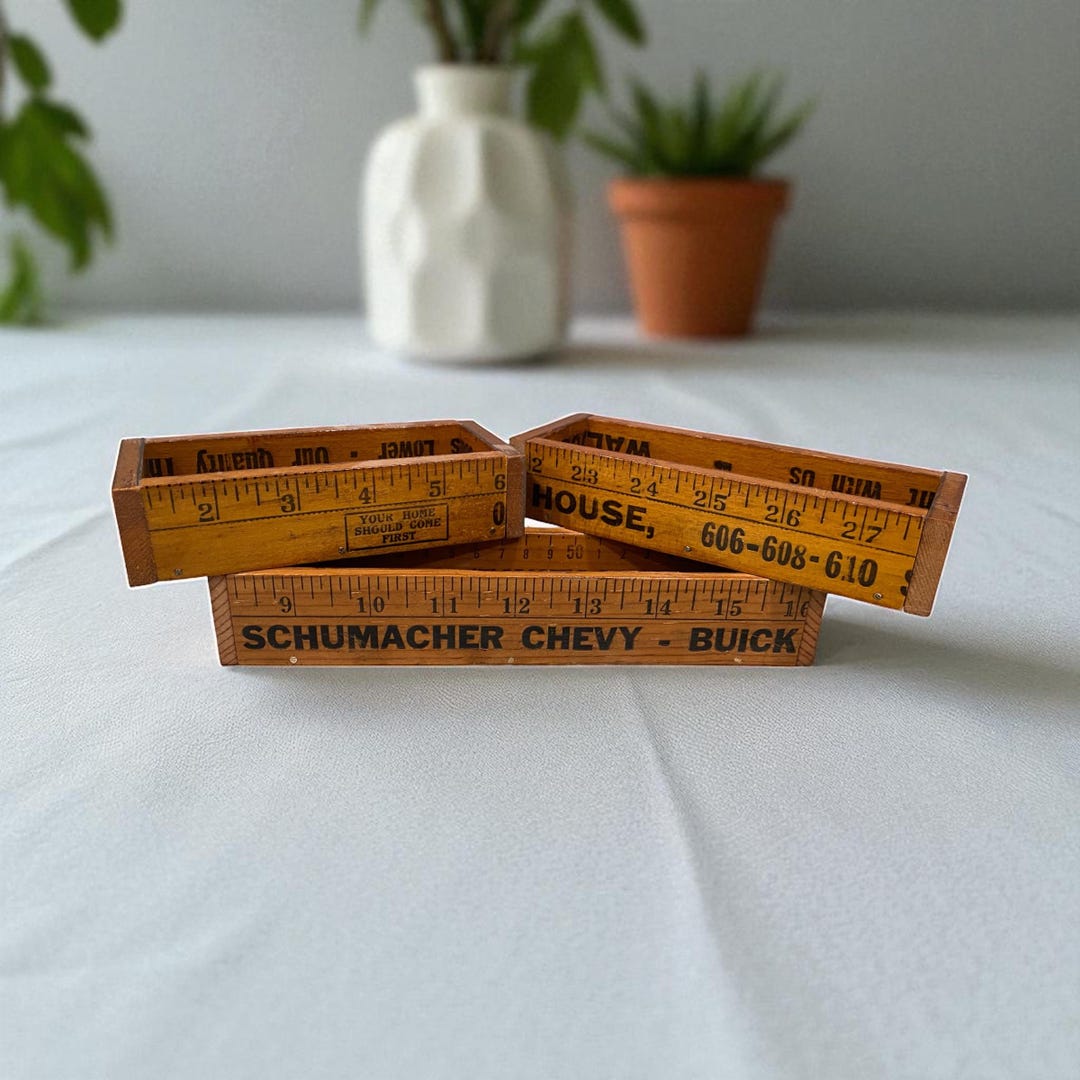 Handcrafted Trinket or Pencil Yardstick Box Various Sizes Handcrafted ...