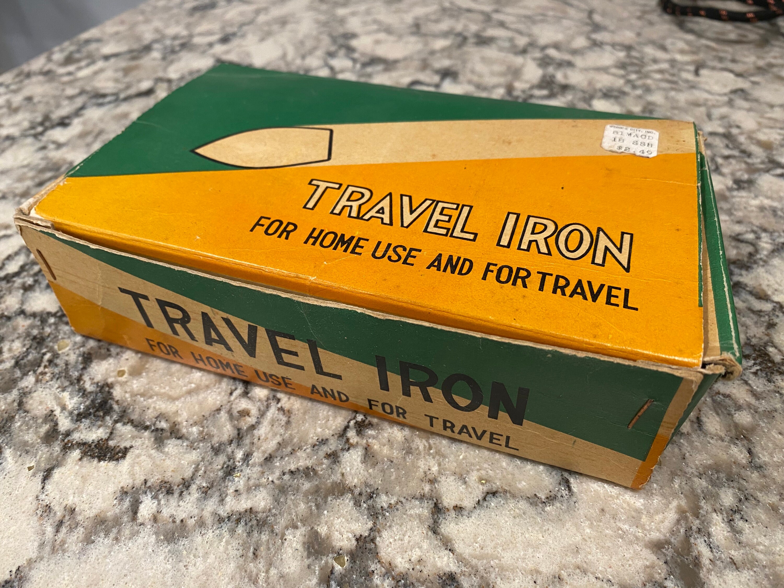 Vintage Folding Travel Iron With Original Box Retro Compact Portable ...