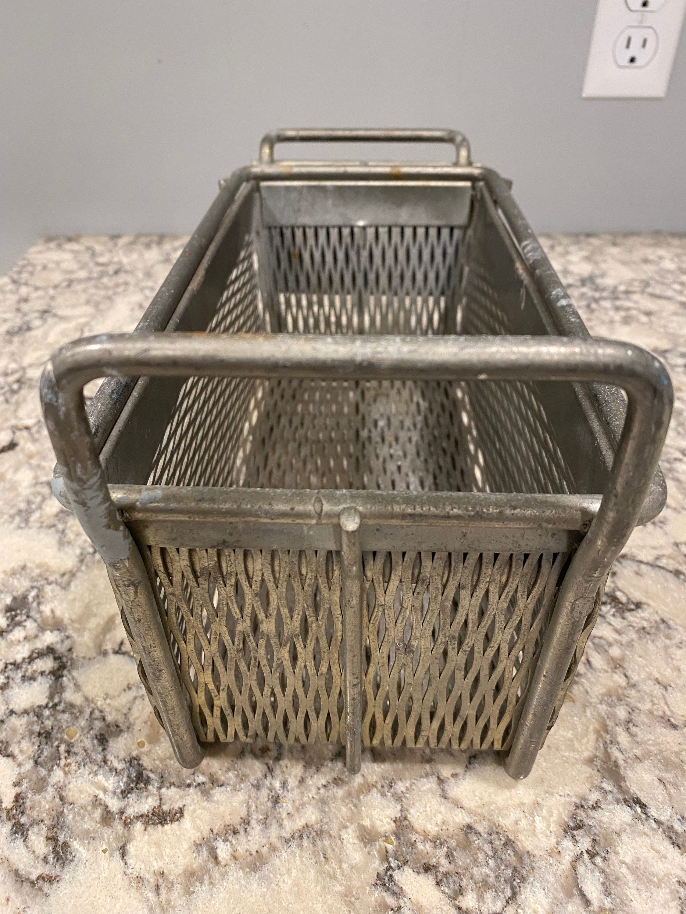 Vintage Basket Storage Heavy Gauge Metal - Etsy