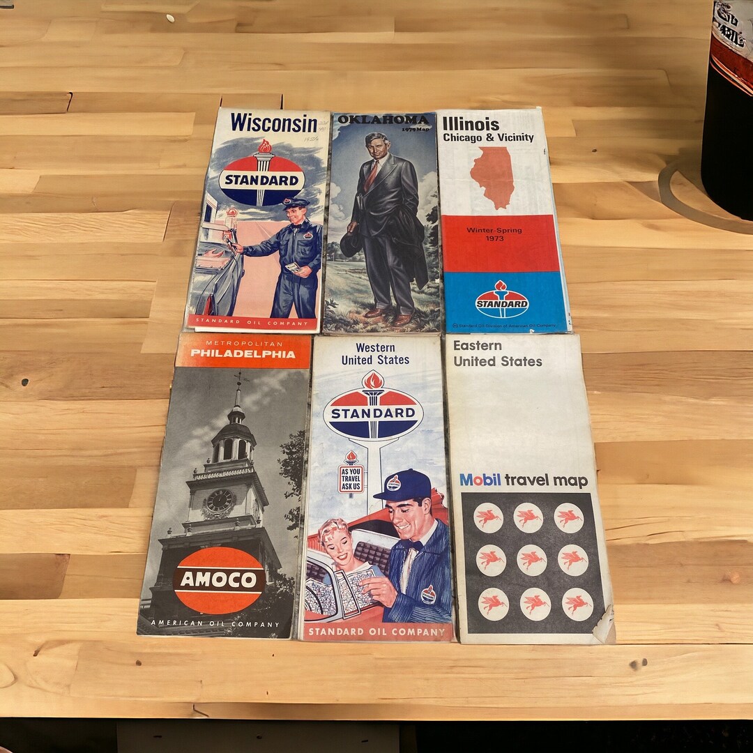 Vintage Road Maps 1950's, 1960's and 1970's - Etsy