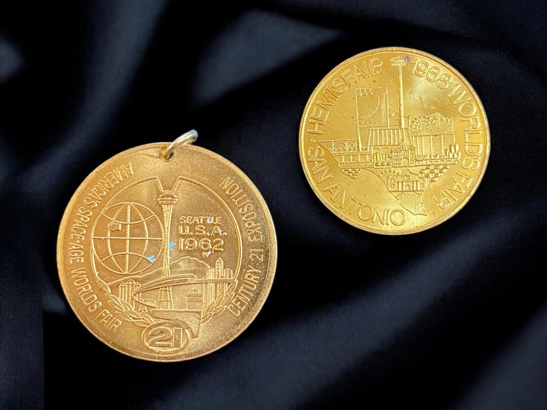 Vintage World's Fair Token and Souvenir Coin 1962 and 1968 - Etsy