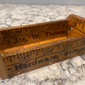Handmade Yardstick Business Card Holder or Small Trinket Box - Etsy