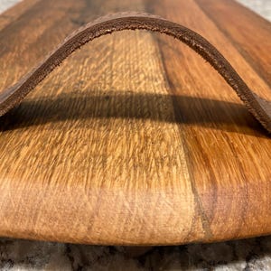 Handcrafted Whiskey Barrel Lid Charcuterie Board or Serving Tray - Etsy