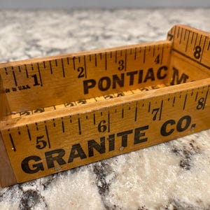 Handmade Yardstick Business Card Holder or Small Trinket Box - Etsy