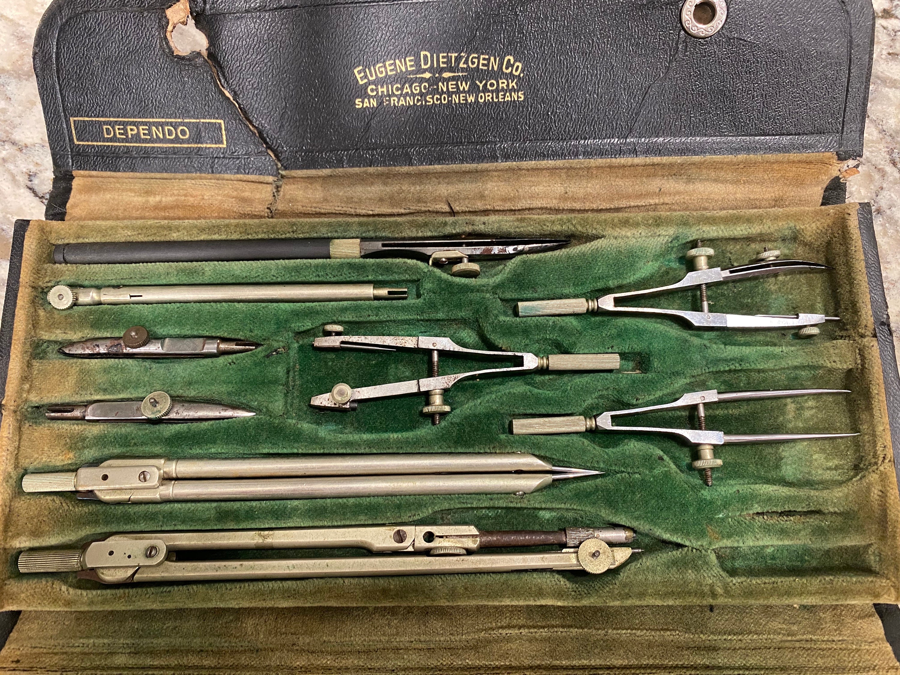 Vintage Drafting Tools Dependo 1066 Eugene Dietzgen Co. - Etsy