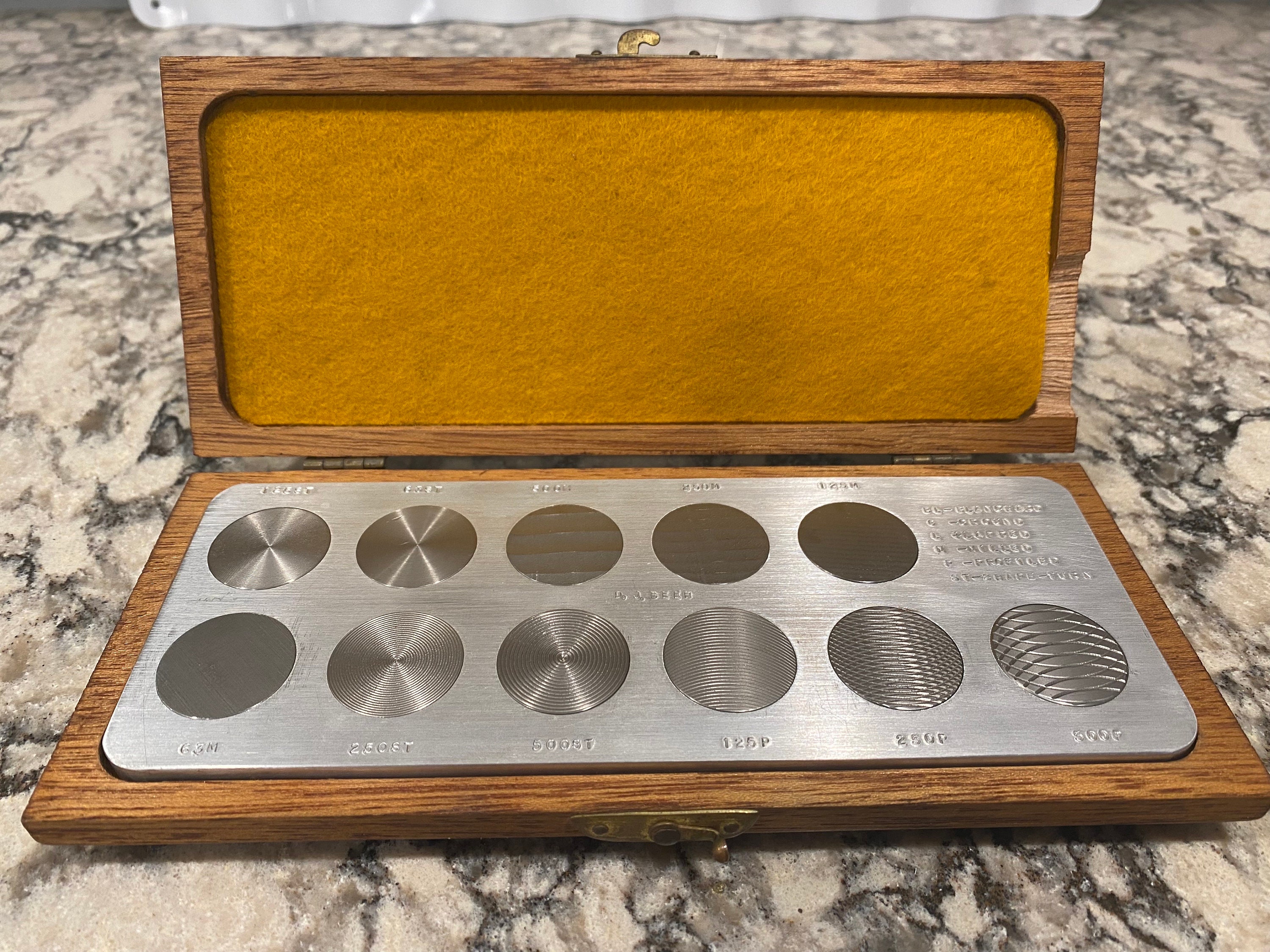 Vintage Machinist Surface Finish Comparator. - Etsy