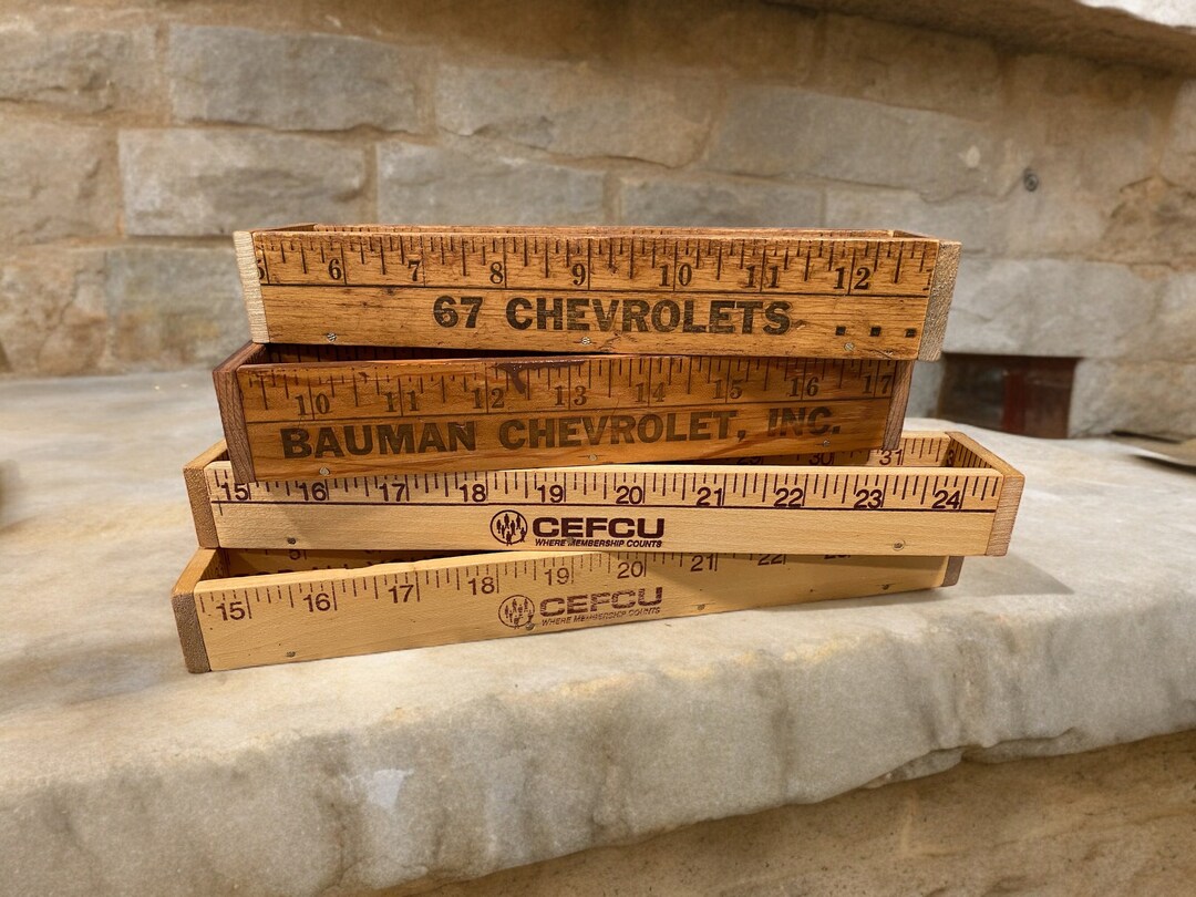 Handcrafted Yardstick Trinket or Pencil Box Various Lengths - Etsy