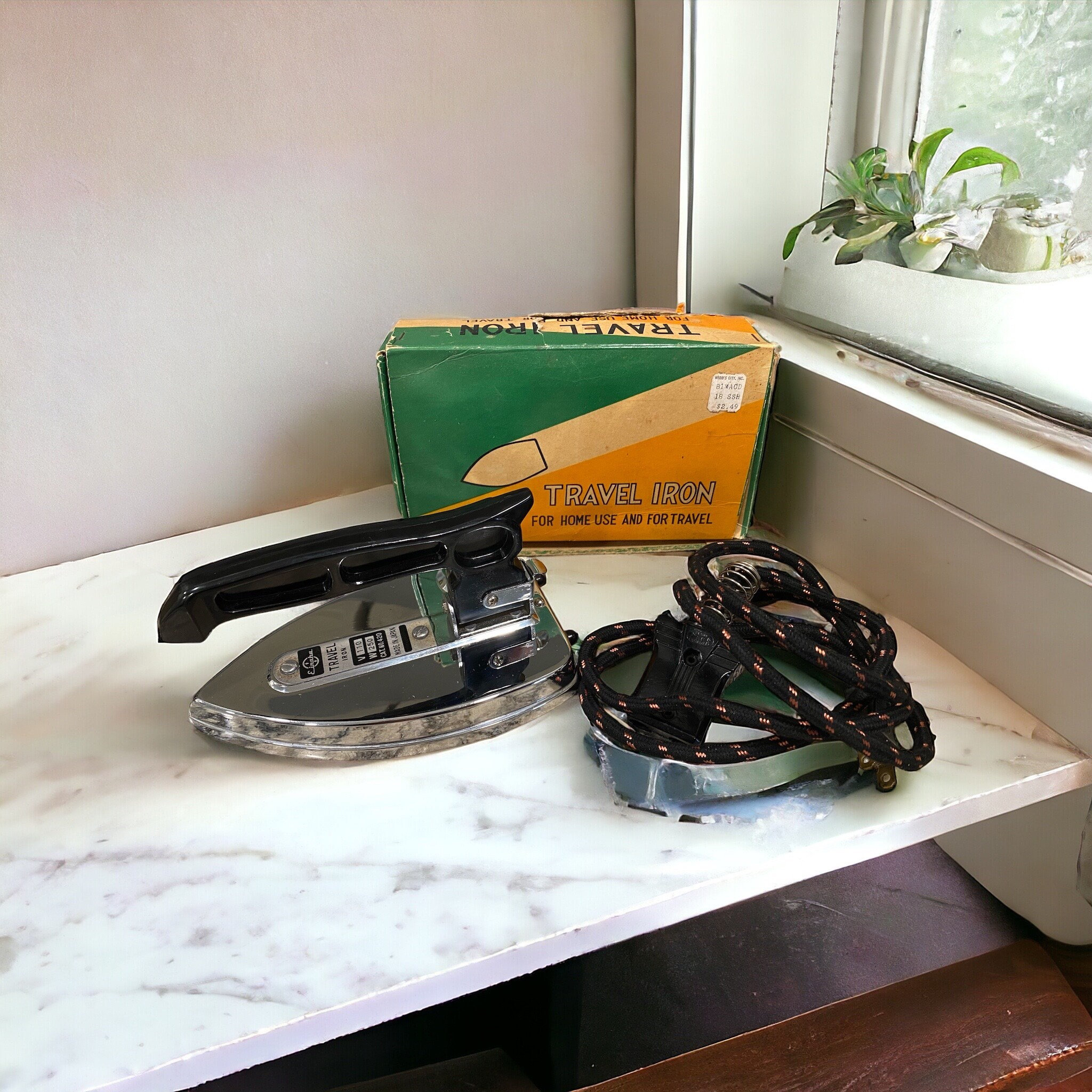 Vintage Folding Travel Iron With Original Packaging - Etsy