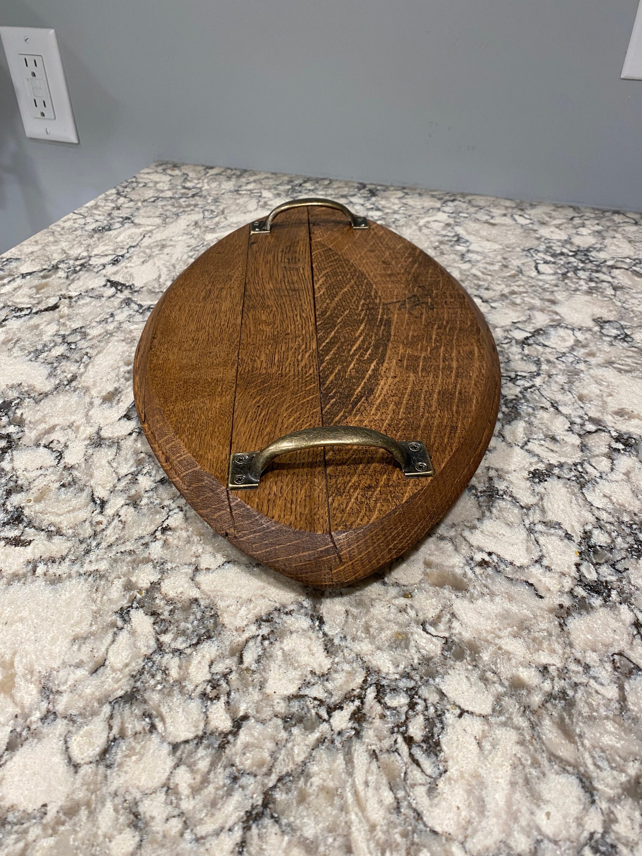 Whiskey Barrel Lid Charcuterie Board Small - Etsy