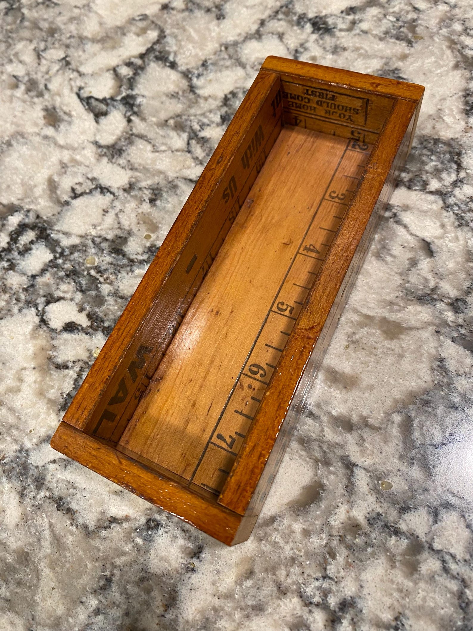 Handcrafted Trinket or Pencil Yardstick Box Various Sizes Handcrafted ...