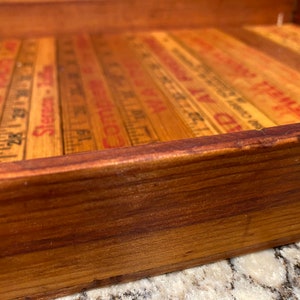 Vintage Wooden Box With Yardstick Bottom - Etsy