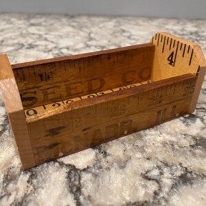 Handmade Yardstick Business Card Holder or Small Trinket Box - Etsy