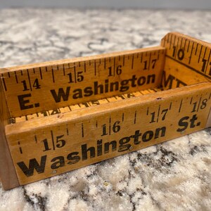 Handmade Yardstick Business Card Holder or Small Trinket Box - Etsy