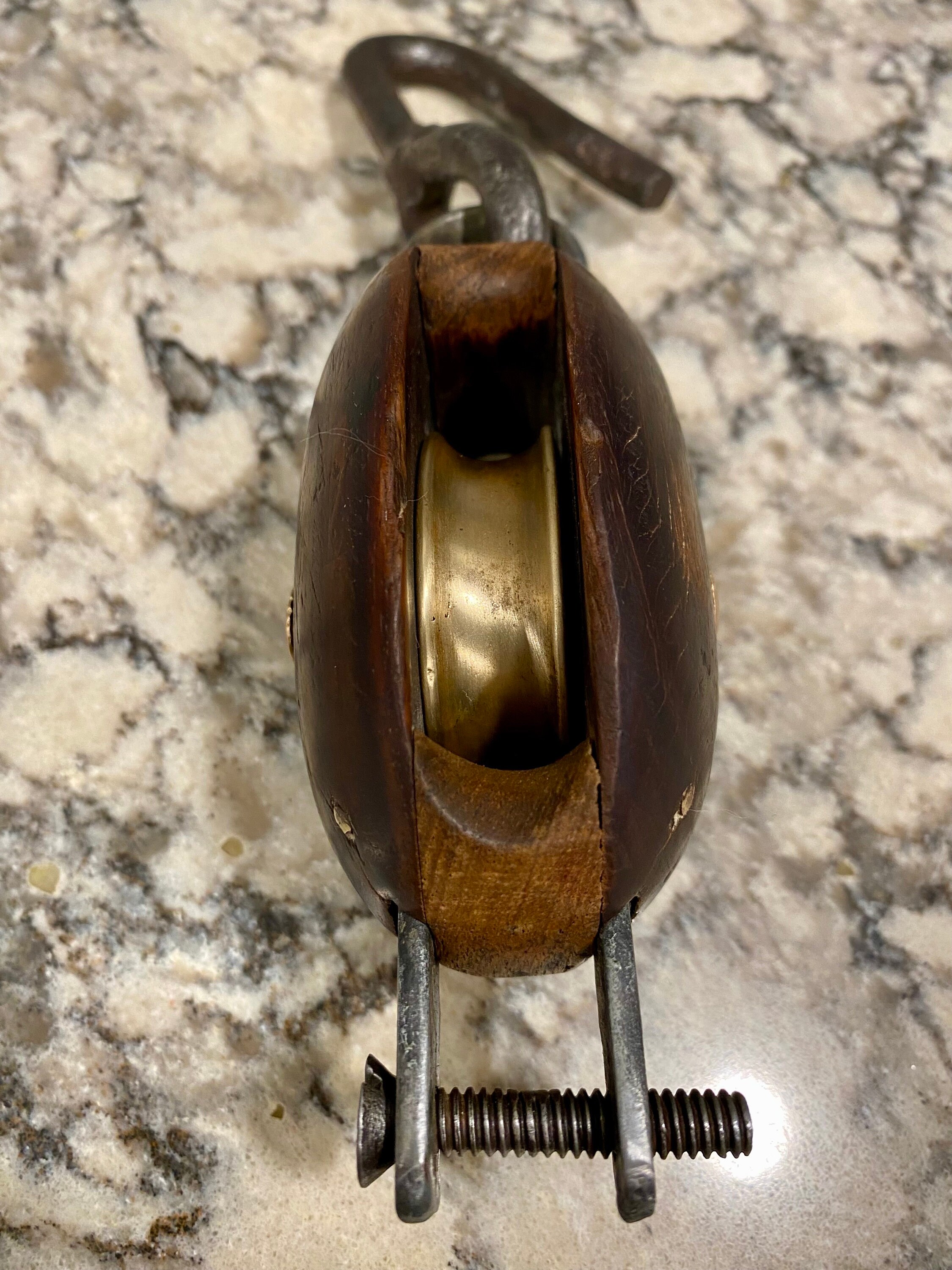 Vintage Yacht Pulley With Brass Sheave - Etsy