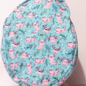 Axolotl Design Hats, Surgical Caps, Euro Style Hats, Cute Axolotl Hats ...