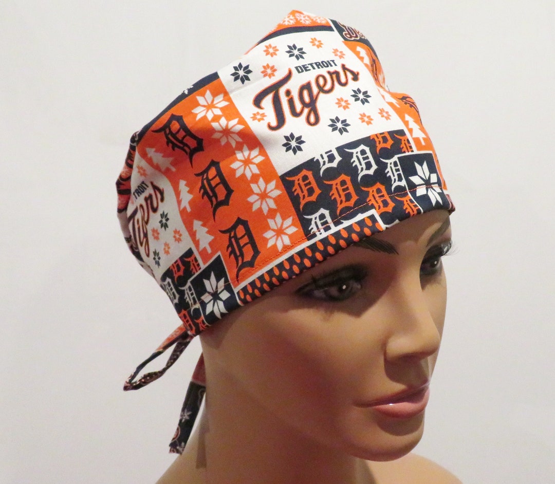 Detroit Team Scrub Caps, Tieback Hats, Surgeons Hats, Tiger Design Hats ...