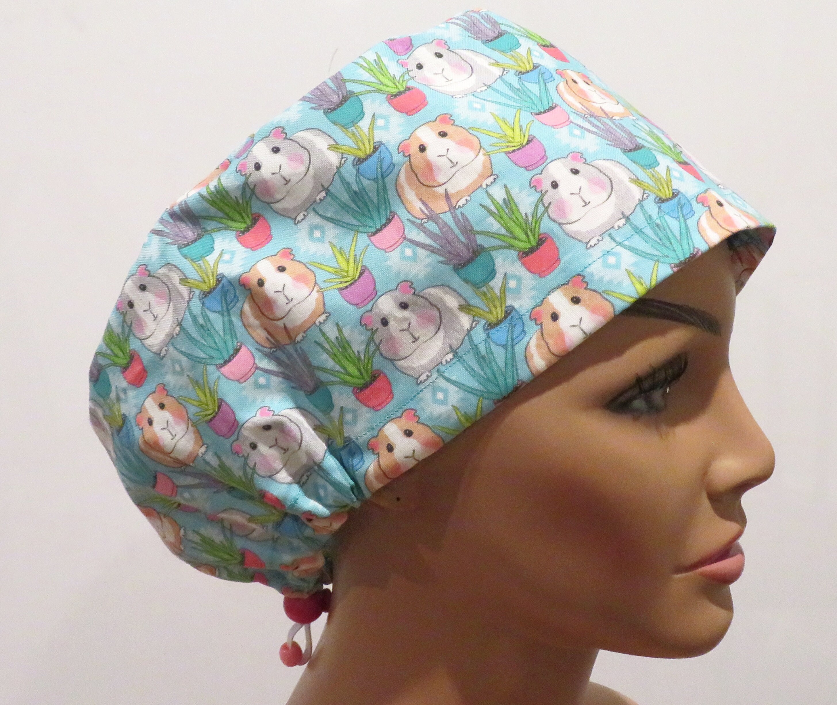 Guinea Pig Surgical Cap, Cute Pig Design Hats, Euro Style Caps, Cactus ...