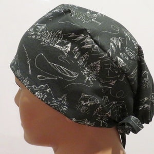 Fishing Scrub Caps, Men's Scrub Cap, Surgeons Hat, Hunting Design Caps ...