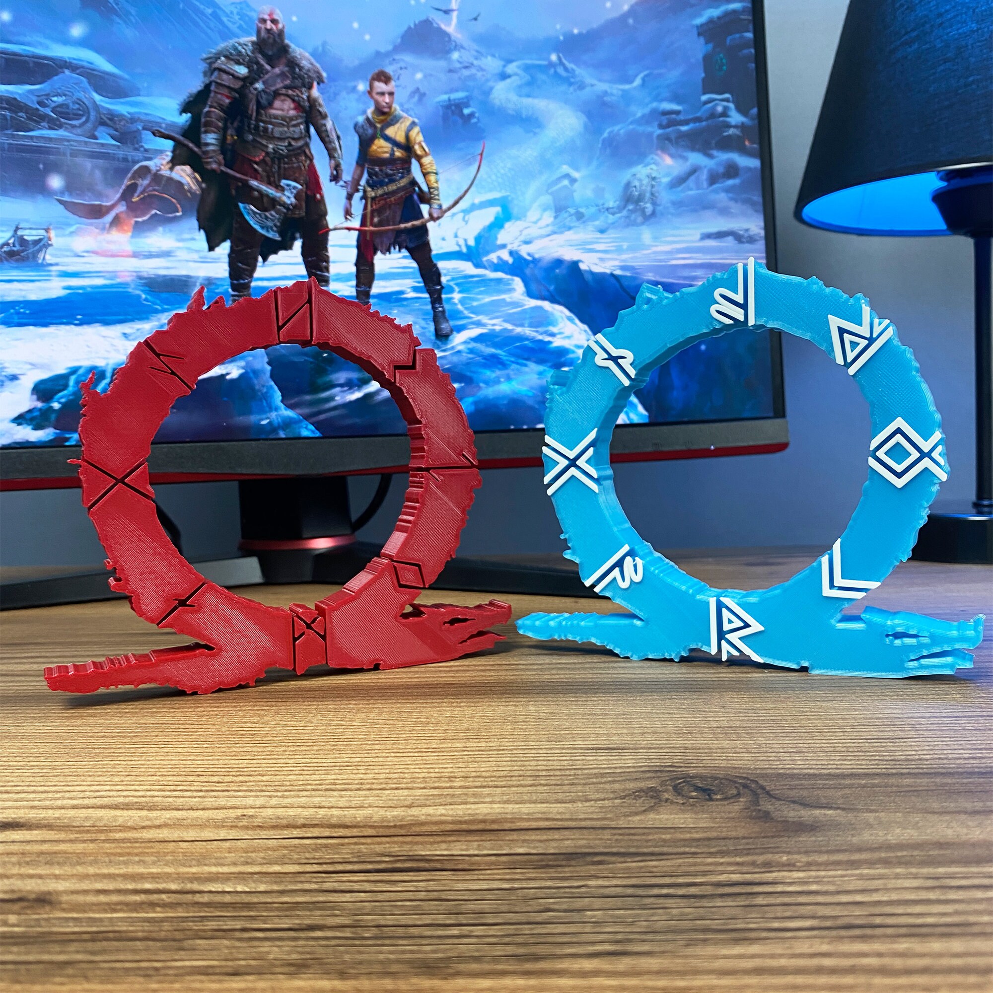 Omega Logo God of War Ragnarok Figure 3D Printing Custom Action Figure ...