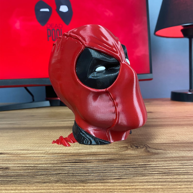 Deadpool Head Bust Figure 3D Printing Custom Action Figure Cosplay Gift ...