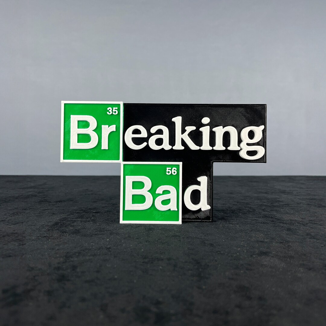 Breaking Bad Logo Sign Figure – High-quality 3D Printed TV Show Decor ...