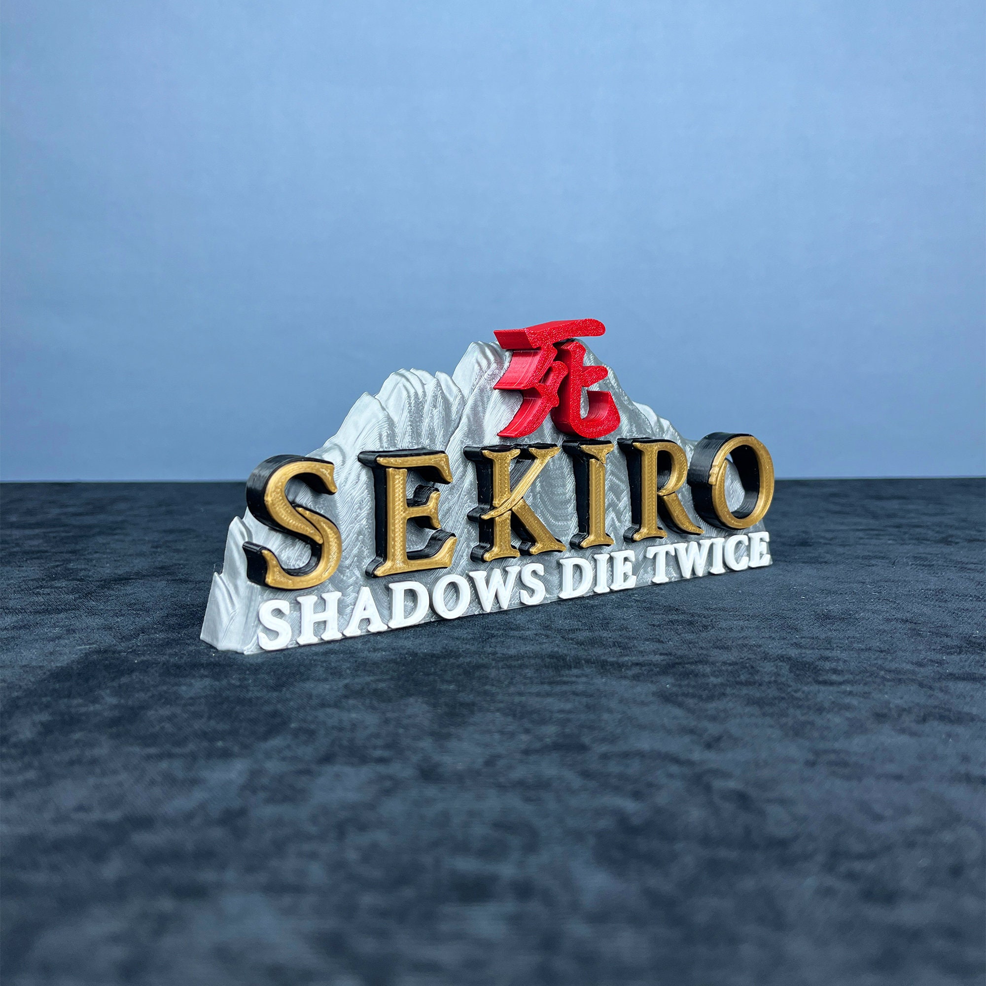 Sekiro Logo Sign Figure – Premium 3D Printed Game Decor for Shinobi ...
