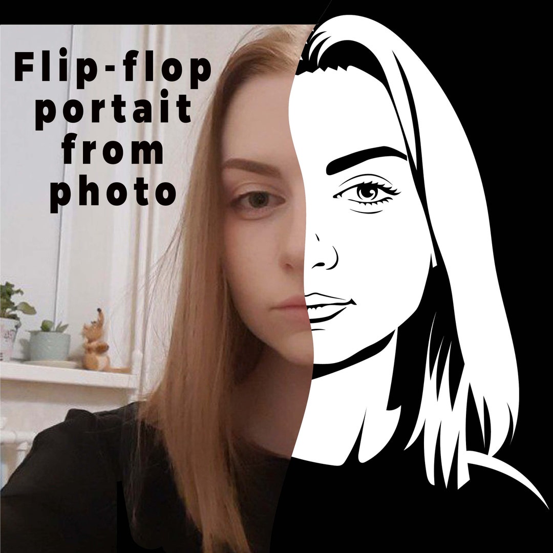 Custom SVG Portrait From Photo - Etsy