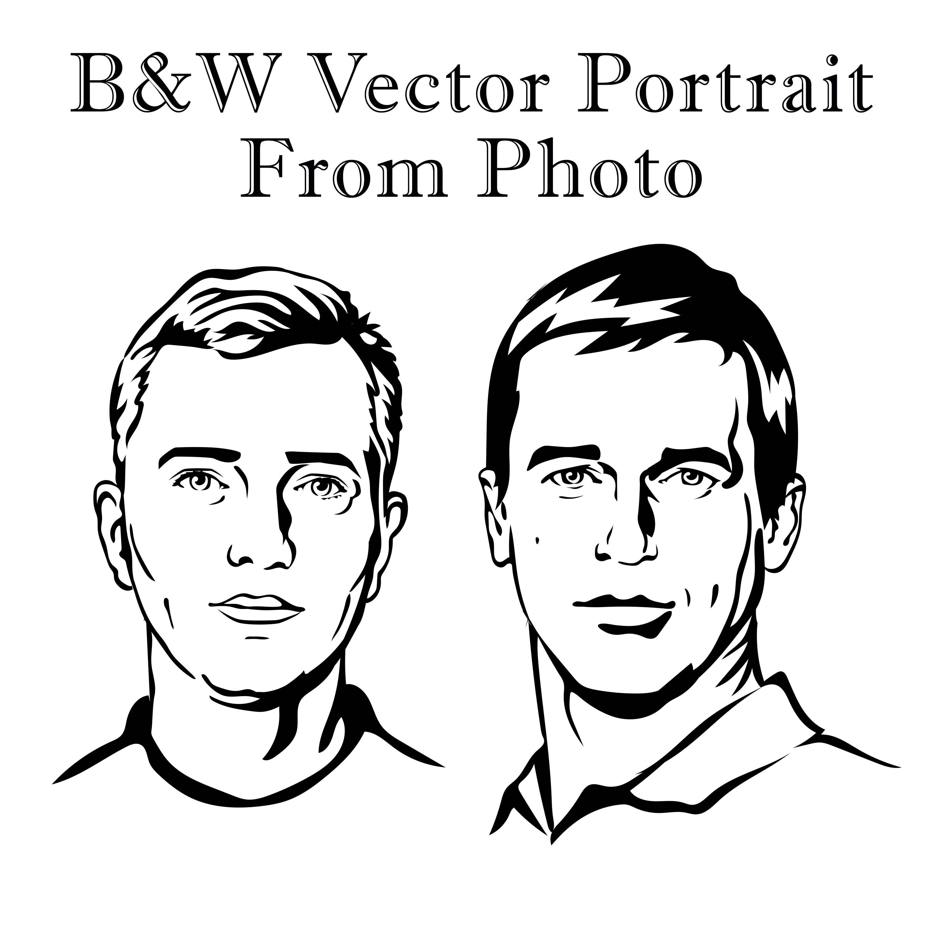 Custom SVG Portrait From A Photo - Etsy