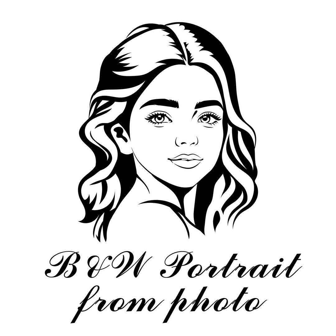 Custom SVG Portrait From A Photo - Etsy