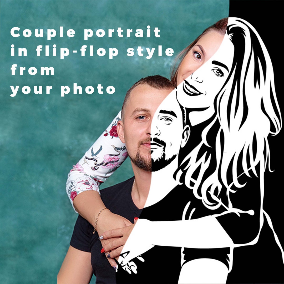 Custom Portrait SVG From Photo - Etsy