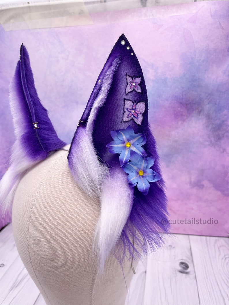 Genshin Impact Raiden Cosplay Headband Ears Tail Etsy Australia