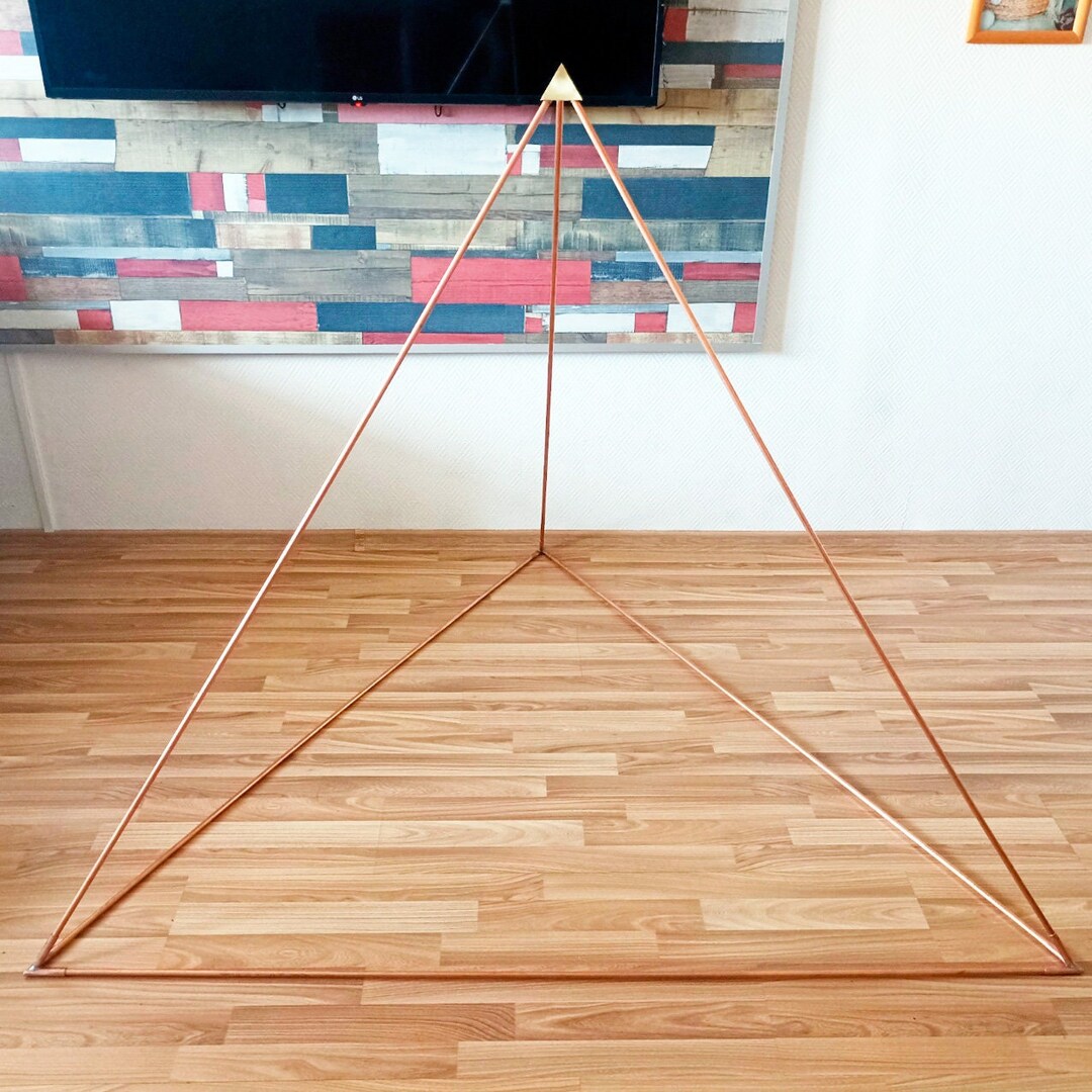 Copper Tetrahedron Triangular Pyramid Complete Set Three-sided Copper ...