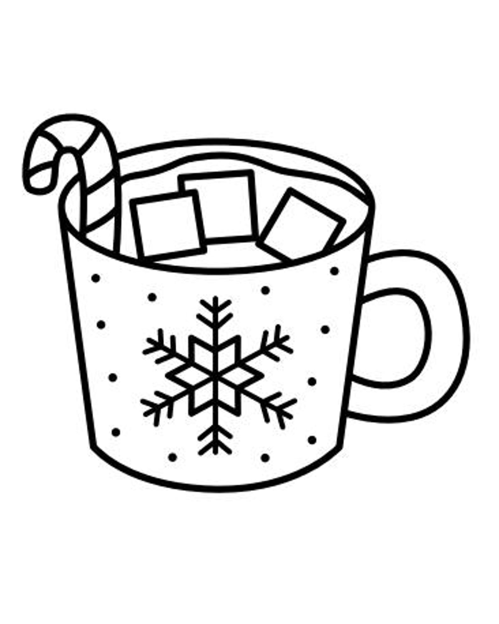 Festive Christmas Coloring Pages PDF 5 Pages - Etsy