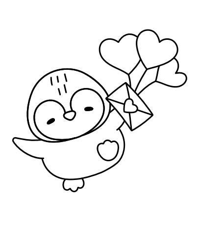 Valentines Day Animal Heart Coloring Pages for Kids and Adults - Etsy